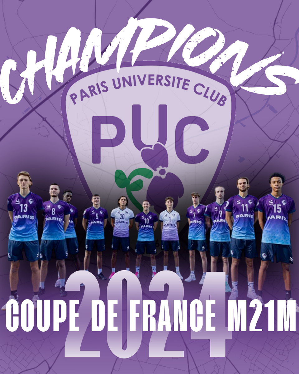 Le PUC Volley en Folie !!! 🟣🏆🟣 – Parisvolley