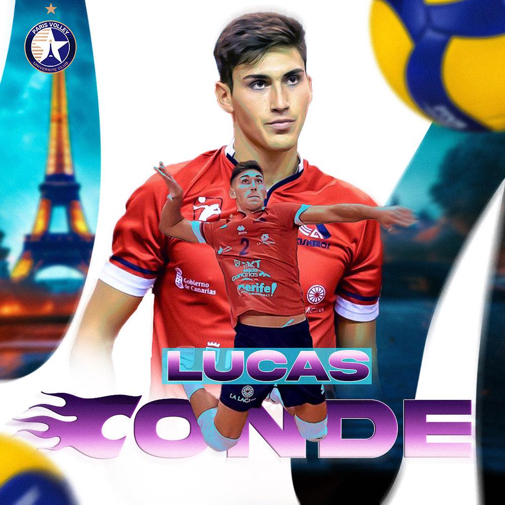 Lucas CONDE, deuxième recrue hivernale ! – Parisvolley